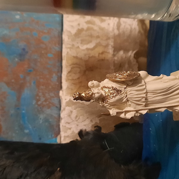 Vintage Zeus Mini Statue - Small Hand-painted Ancient Greek God Zeus ...