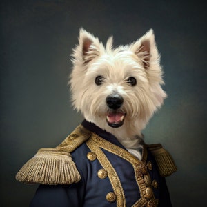 Custom Royal Dog Portrait, Royal Dog Painting, Pet Lovers Gift, Royal ...