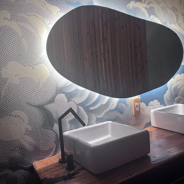 Shell Limestone Floating Shelf With Chiseled Edges. Natural Stone ...