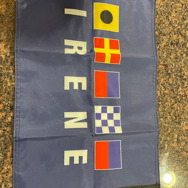 Custom Boat Flag Personalized Using Nautical Signal Symbols - Etsy