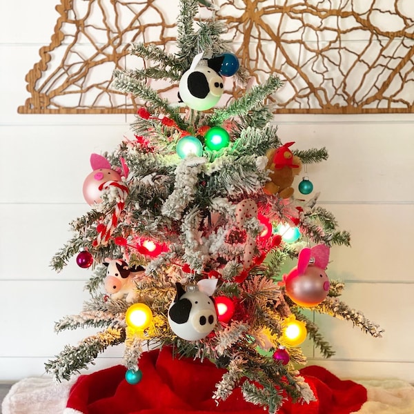 Pig Christmas Tree Ornament - Etsy