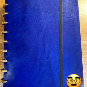 Discbound Leather Planner Cover, Personalized Planner Cover, Classic ...