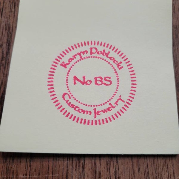 Custom Round Self-inking Stamps - Etsy