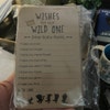 Set of 12 Handmade Wishes for Baby Cards - Wild One Birthday Party ...