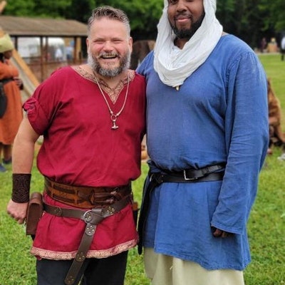 Double Leather Belt wyrd Viking Pagan Medieval Larp Event - Etsy