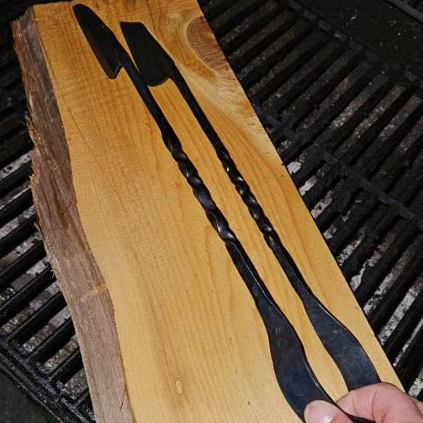 Hand Forged Fire Iron Set - Etsy