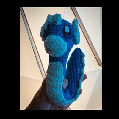 Dratini Crochet Pattern / Pokemon / Dragon / Gen 1 / Dragon Type / Blue ...