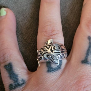 Salmon Rings Fish Ring Northwest Native Haida Salmon Salmon Design ...