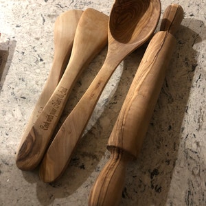 Traditional Olive Wood Ladle Rustic Wooden Ladle Free Shipping 5th ...