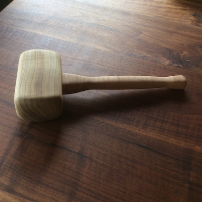 XL Wood Carving & Clay Mallet Turned From Black Walnut - Etsy