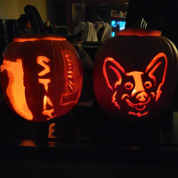 Triceratops Fossil Silhouette Printable Pumpkin Carving Pattern ...