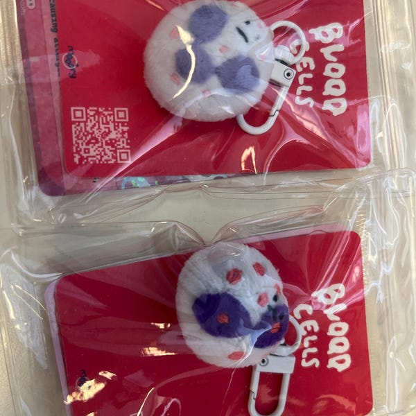 Blood Cells Keychain Collection With Random Card - Etsy