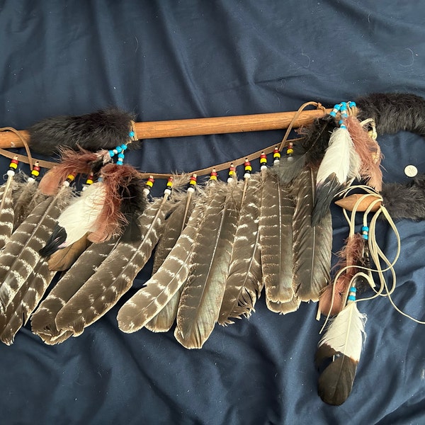 Coup Stick Staff 68" Long Wall Hanging Home Decor Native American Style ...