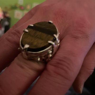 Nigel's Ring Design From the Movie Devil Wears Prada Big Tiger's Eye ...