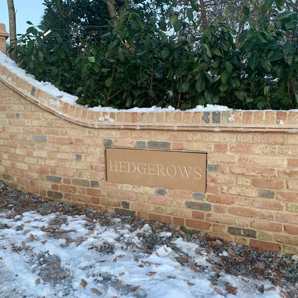 Deeply Engraved Stone House Sign 340 X 160 X 50mm - Etsy UK