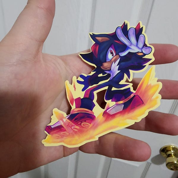 Shadow the Hedgehog Sonic Adventure Sticker - Etsy