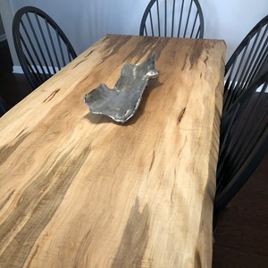 Modern Dining Table Oak Dining Table Waterfall Dining - Etsy