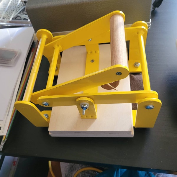 A4 Lever Block Printing Press: Metal Linoleum Press - Etsy