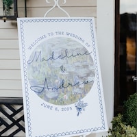 Hand Drawn Wedding Welcome Sign Template, Whimsical Welcome Sign ...