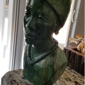 Authentic African Shona Stone Sculpture Titled the Thinker by ...