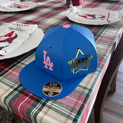 Baseball Cap Sticker SVG, Baseball Cap Tag Svg, Baseball Cap Favor Box ...