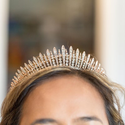 Theias Tiara in Rose Gold - Etsy