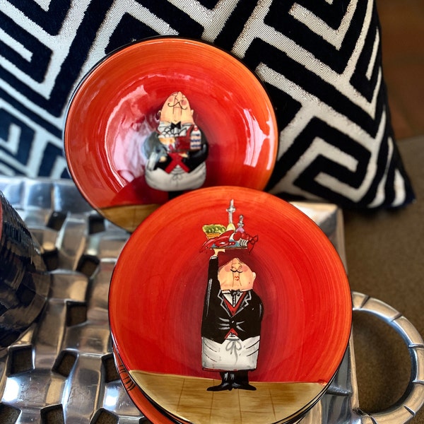 Amber Glass Pitcher With Floating Bubble in Base-kronos Hand Blown ...