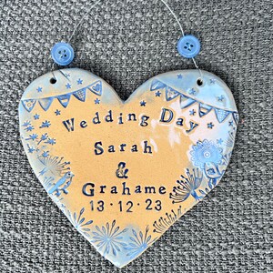 Cwtch Mini Ceramic Bunting With Buttons. Made in Wales, UK. Free UK P&P ...