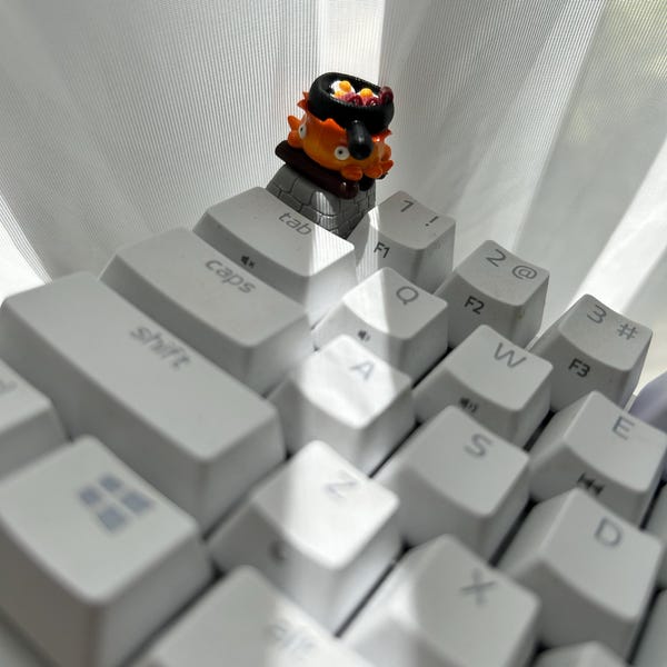 Calcifer (ghibli) Artisan Keycap - Etsy