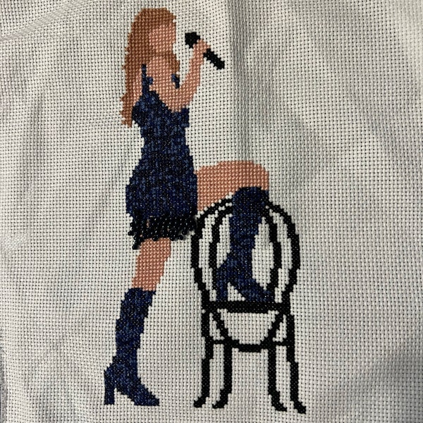 Cross Stitch Pattern Taylor Swift Eras Tour Vigilante Sht Chair ...