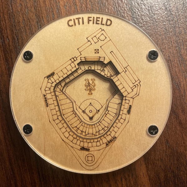 Pro Baseball Stadium Coasters - 3D Wood Coaster, MLB Gift, Baseball ...