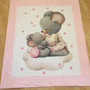 Cute Bear Set of 7 Fabric Panels Quilting Fabric Set Sewing - Etsy