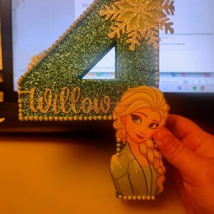 Frozen Elsa Number for Birthday Party - Etsy