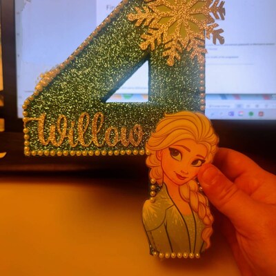 Frozen Elsa Number for Birthday Party - Etsy