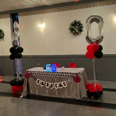 One Rocks Rock N Roll Born to Rock Theme Cake Topper - Etsy