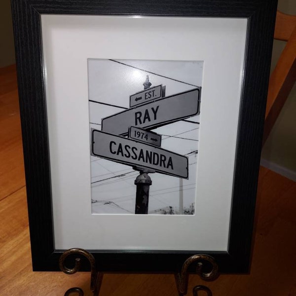 Personalized Intersection Street Sign Digital File - up to 6 Names ...