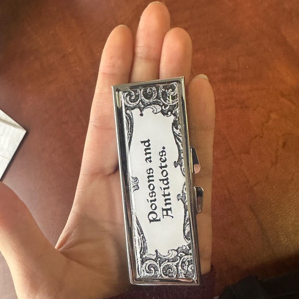 Poisons and Antidotes Pill Box - Steampunk, Gothic, Curious, Strange ...