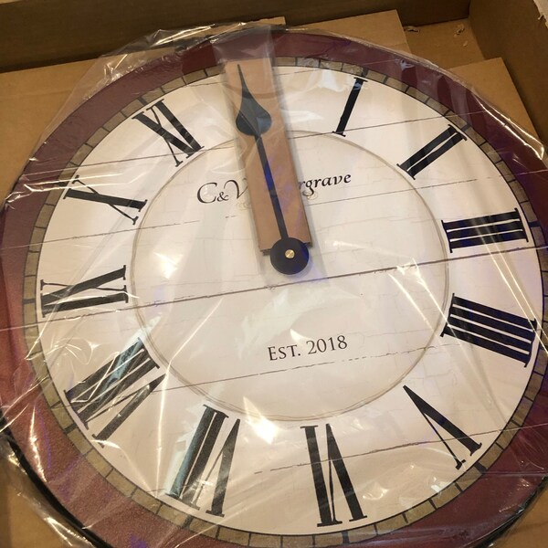 Carolina Red Wall Clock, 8 Sizes!!, EXTRA Quiet Mechanism, Lifetime ...
