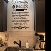 Kitchen Wall Decal Family Recipe, Farmhouse Family Vinyl Wall Lettering ...