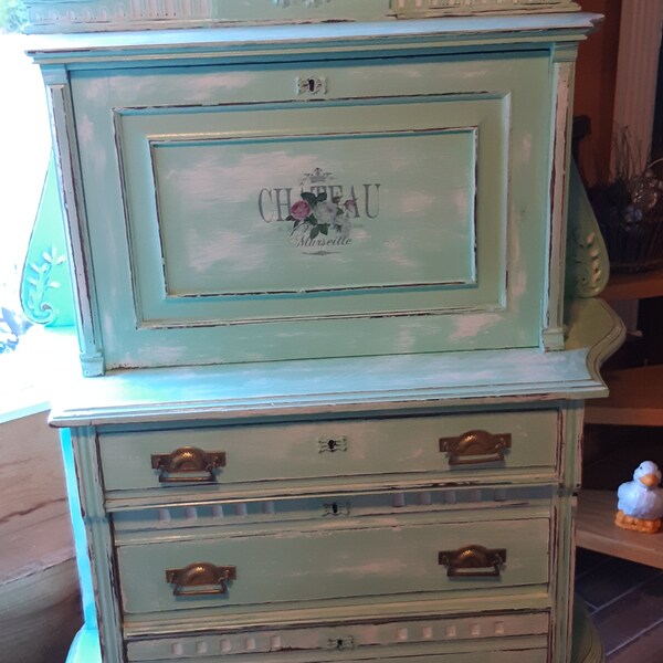 Vintage Image French Paris Chateau Sign Shabby Roses Transfers ...