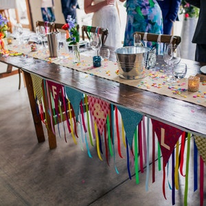 Festival Wedding Bunting Decoration for Wedding Backdrop Ribbon ...