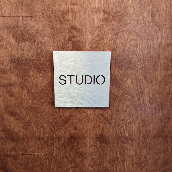 Custom Quote Business Sign. Modern Aluminum Office Signage. Custom Text ...