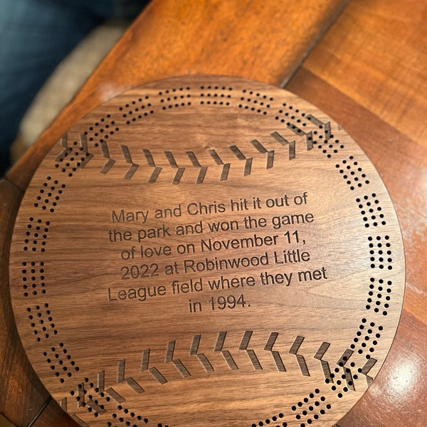 Personalized Cribbage Board, Custom Cribbage Board, Couples Gift ...