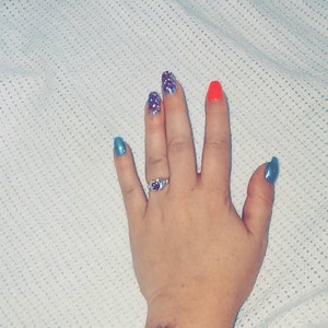 Four Head Skull Ring 7ct Black Diamond Unique Oval Cut Hand | Etsy