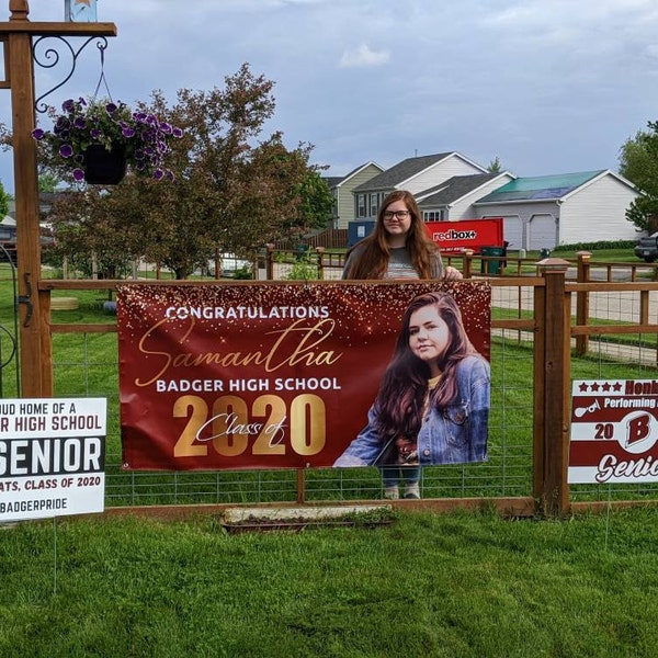Class of 2020 Photo Banner Graduation Custom Photo Banner Drive by ...