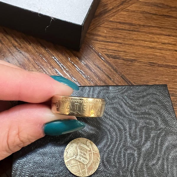 Peruvian Coin Ring (peru) 100 Soles De Oro | Peruvian Jewelry | Hand ...