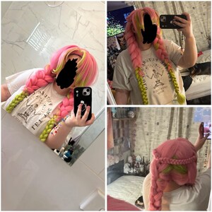 Kujo Jolyne's Cosplay Wig, Gold and Green Cosplay Wig, Cosplay - Etsy