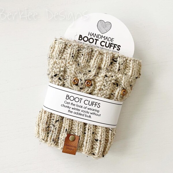 BOOT CUFF Printable Tags for Packaging and Displaying Your Handmade ...