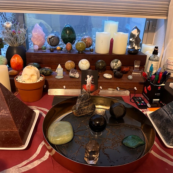 Wheel of the Year Deep Laser Carved Hand Finished Calendar Altar Tile ...
