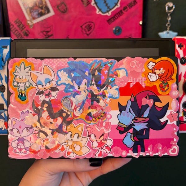Sonic & Shadow | Holographic Vinyl Stickers - Etsy